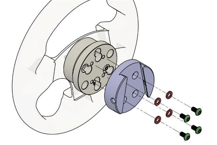 Installing Quick release to a wheel - Simucube Online Guide